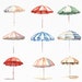 Summer Beach Clipart, Umbrella Clipart, Watercolor Summer Beach ...
