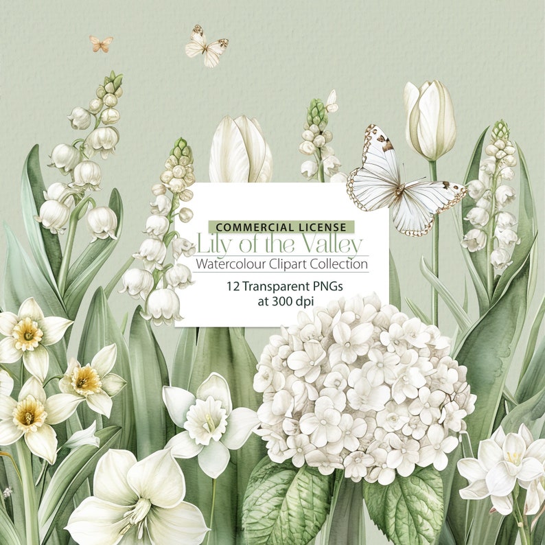 Lily of the Valley Bouquet Clipart, Lilyvalley, Lily of the Valley ...