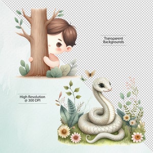 Adam and Eve | Bible Story Clipart | Garden of Eden | Biblical Clip Art ...