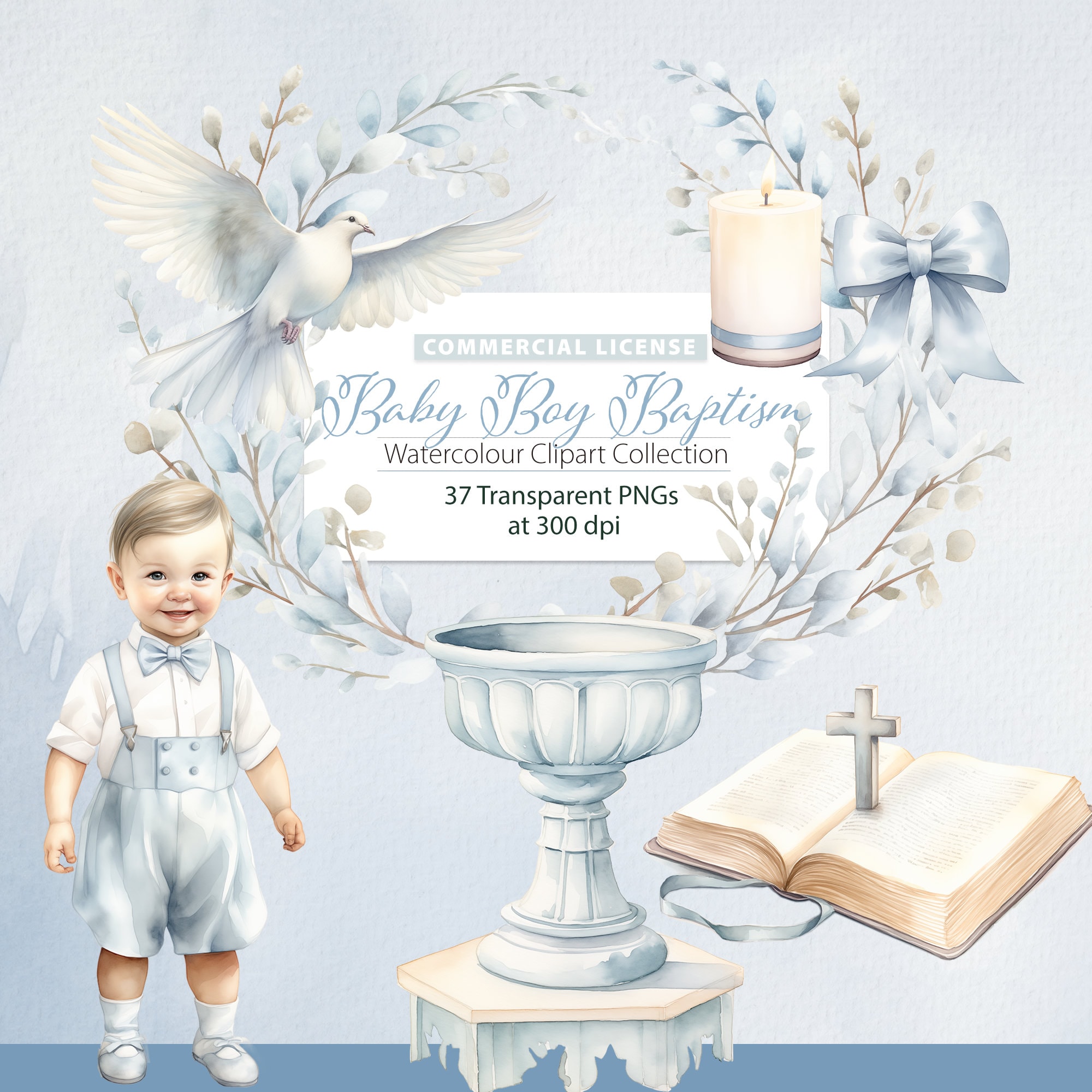 Baby Boy Baptism Clipart Baby Boy Christening Stock Illustrations