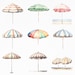 Summer Beach Clipart, Umbrella Clipart, Watercolor Summer Beach ...