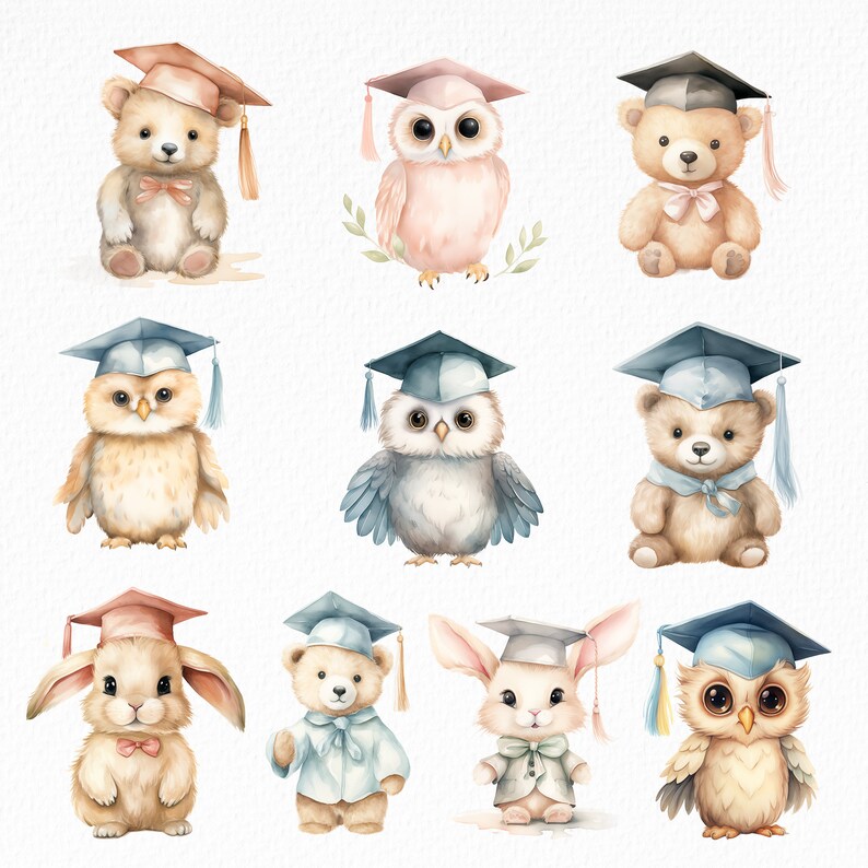 Graduation Teddybear, Teddybear Clipart, Grad Teddy Bear, Graduation ...