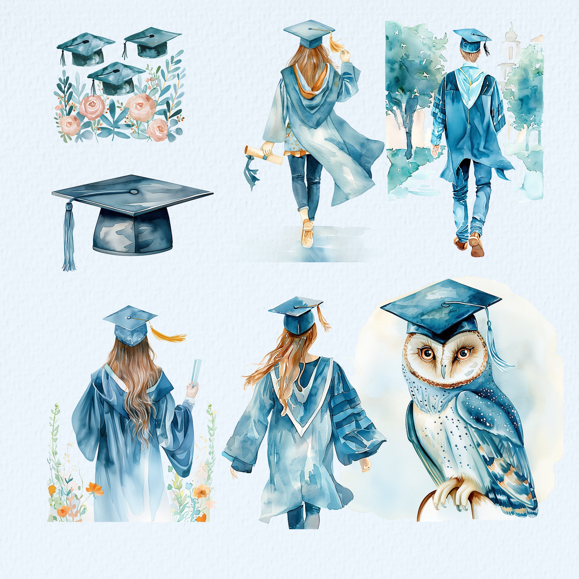 Graduation Clipart, Graduation Ceremony, Graduate Girls Boys ...
