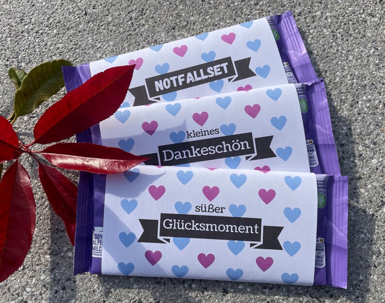 Milka Banderole 3 Pieces - Gift Packaging - Chocolate Banderole - Small ...