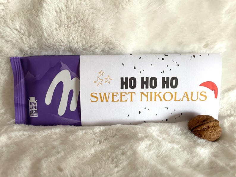 Milka Banderole Santa Claus Gift Packaging Chocolate Banderole Small ...