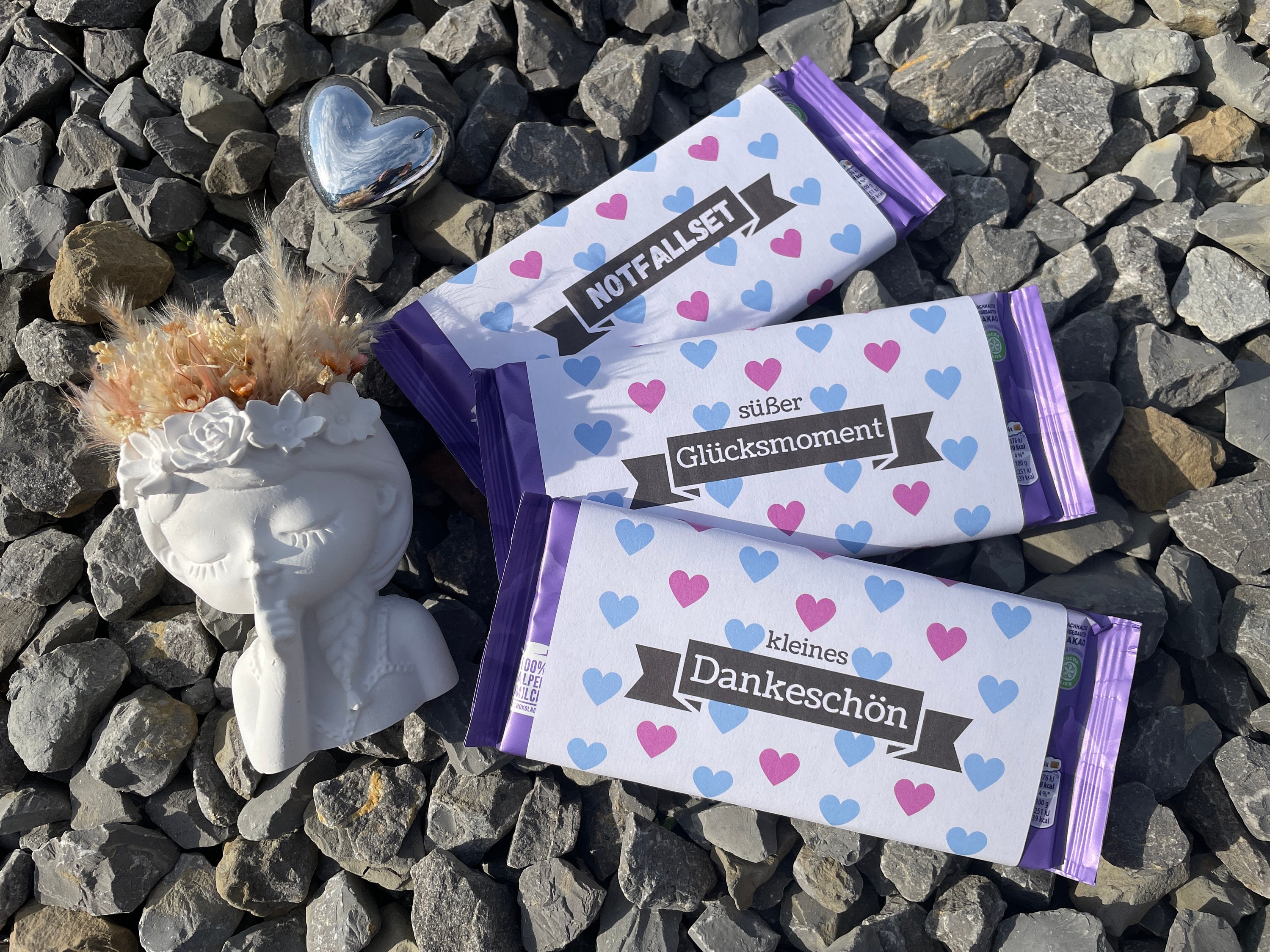 Milka Banderole 3 Pieces - Gift Packaging - Chocolate Banderole - Small ...