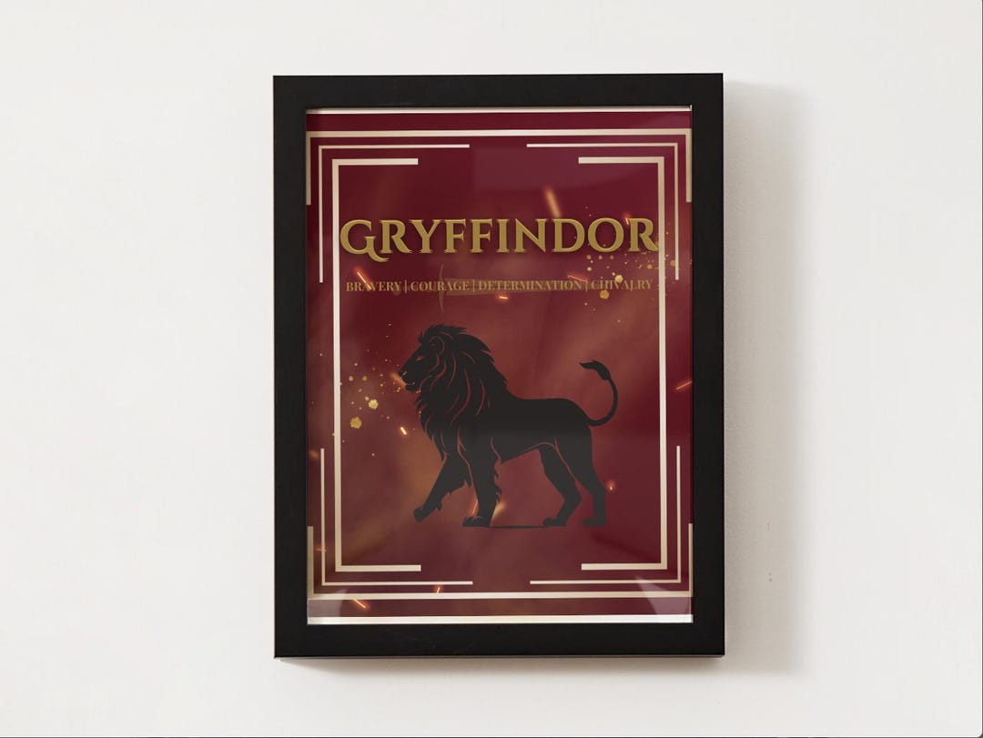 Harry Potter-inspired House Prints | Hogwarts House Wall Art | Digital ...