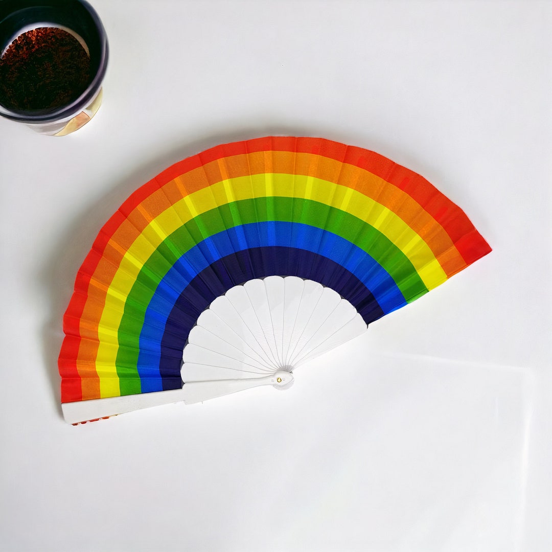 LGBTQ Pride Design Fan | LGBT Pride Month Accessory | Rally Festival ...