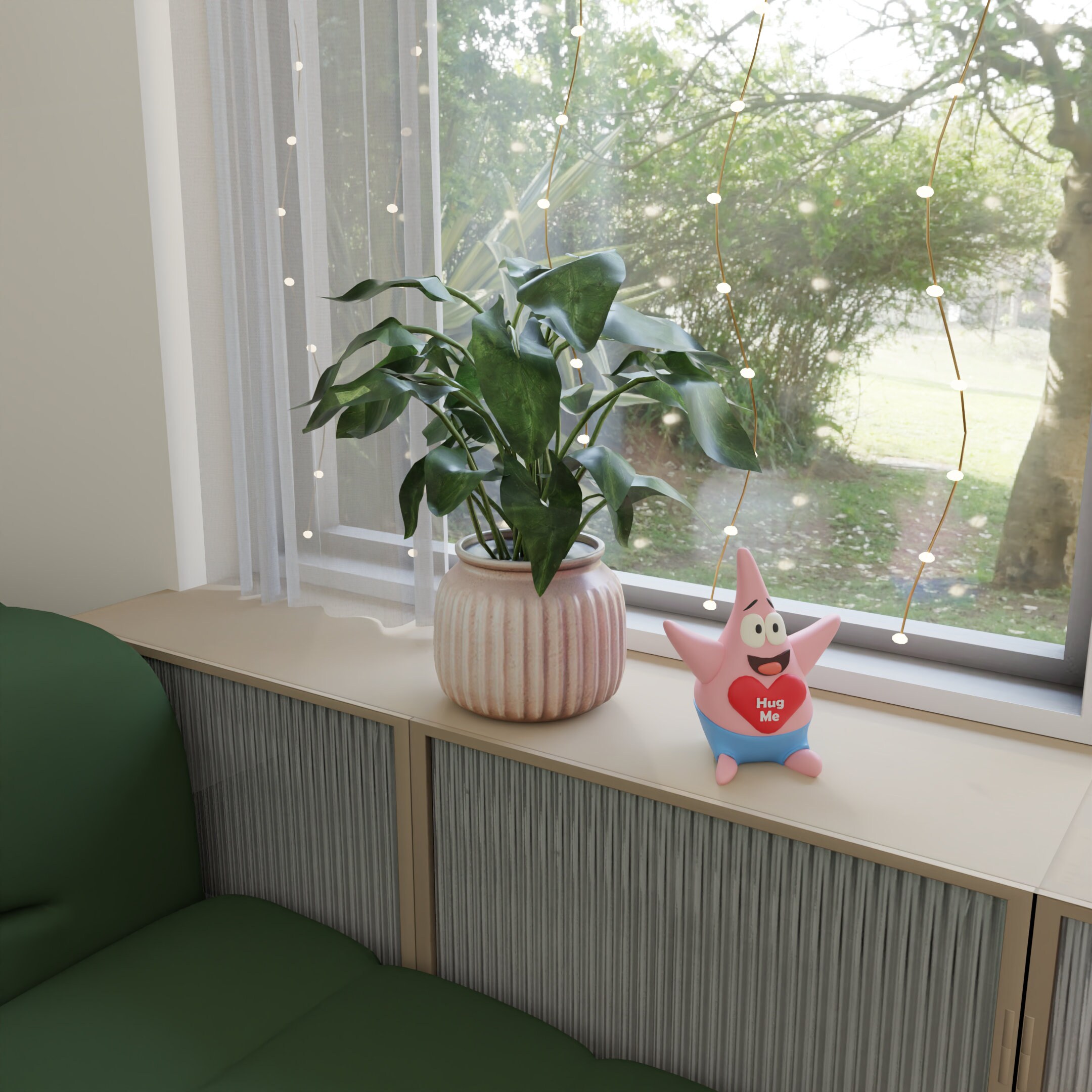 3D Printed Patrick Star STL File Cute 'hug Me' Patrick Model, Spongebob ...