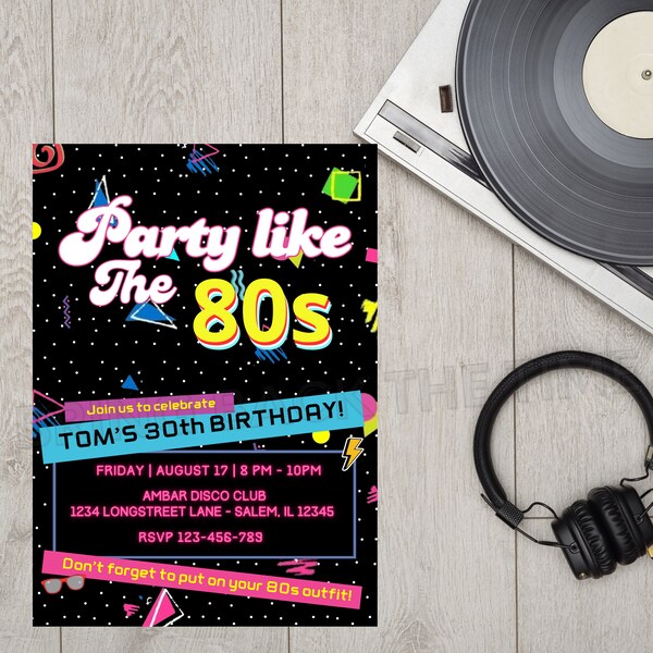 80s Theme - Etsy
