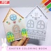 Easter House Coloring Book for Kids DIY Easter Craft Printable Pop-up ...