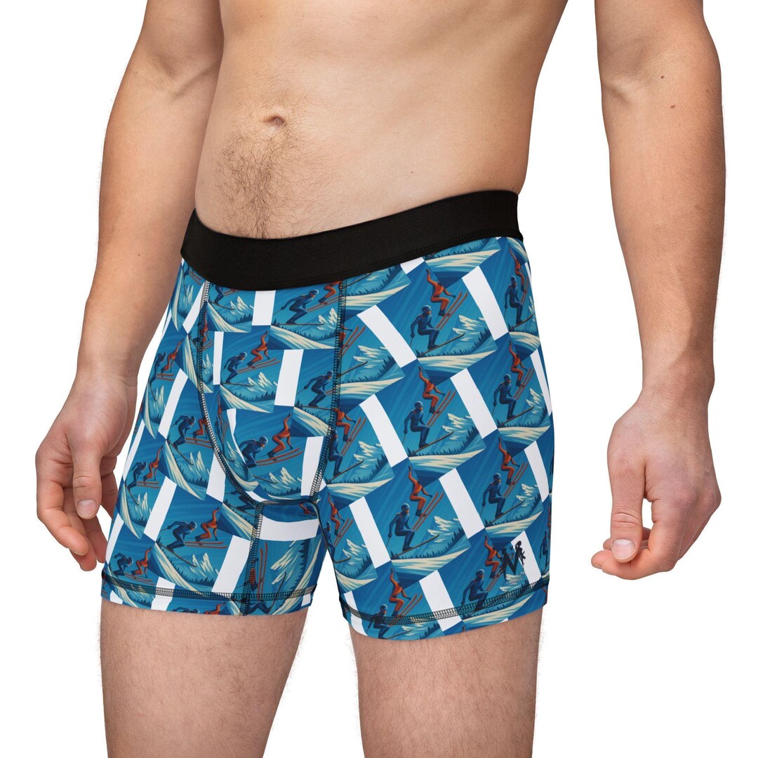 Men's Boxers | Skiing Athletes | Sporty Athletic Underwear | Winter ...