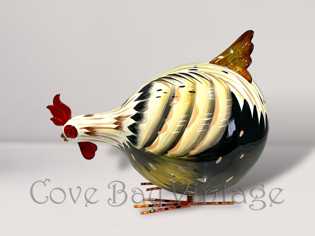 Vintage Large Ceramic Gallo Rocking Rooster 1990s - Etsy
