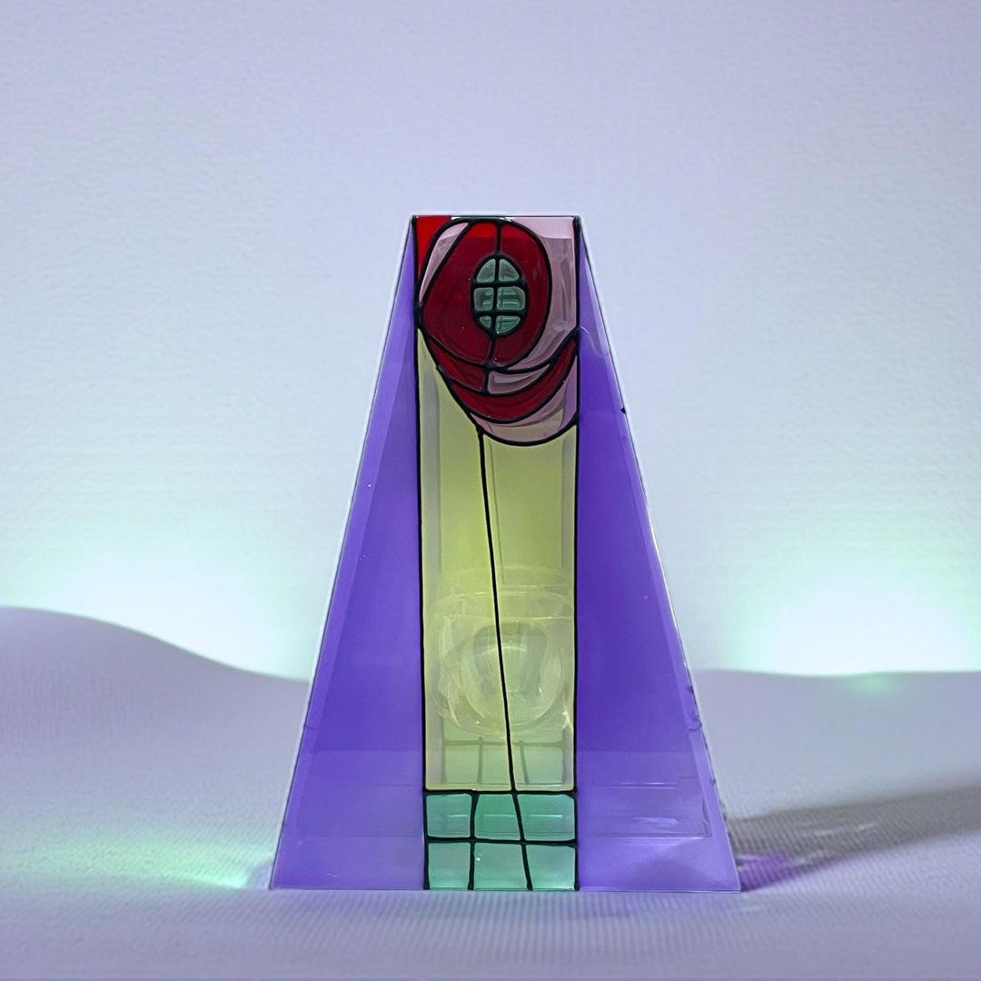 Vintage Charles Rennie Mackintosh Glasgow Rose Design Tealight Holder ...