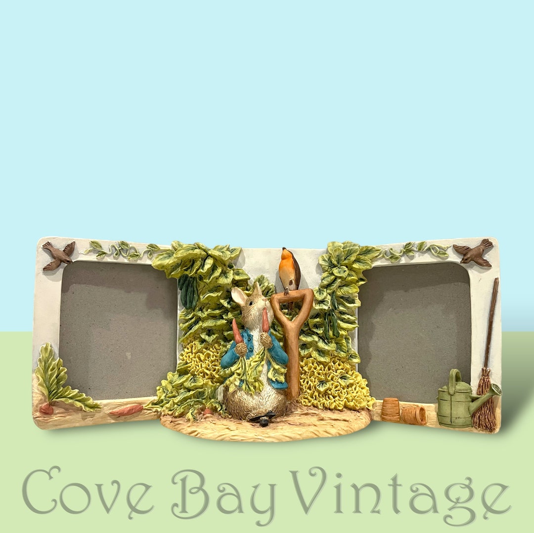 Very Rare Beatrix Potter Peter Rabbit Double Photo Frame by Border Fine ...