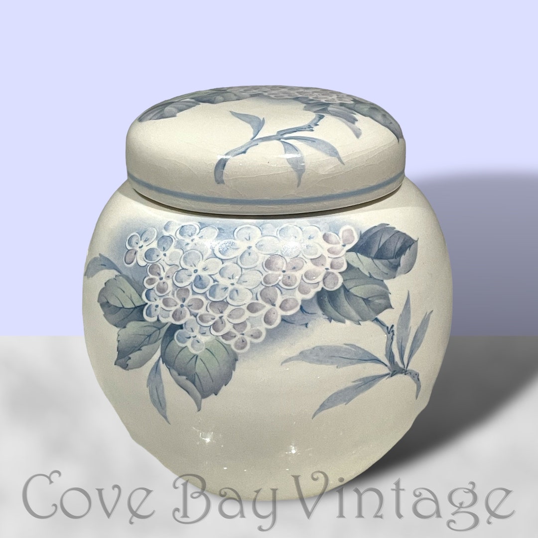Vintage James Sadler Ginger Jar / Temple Jar Blue, Lustre Glaze, Light ...