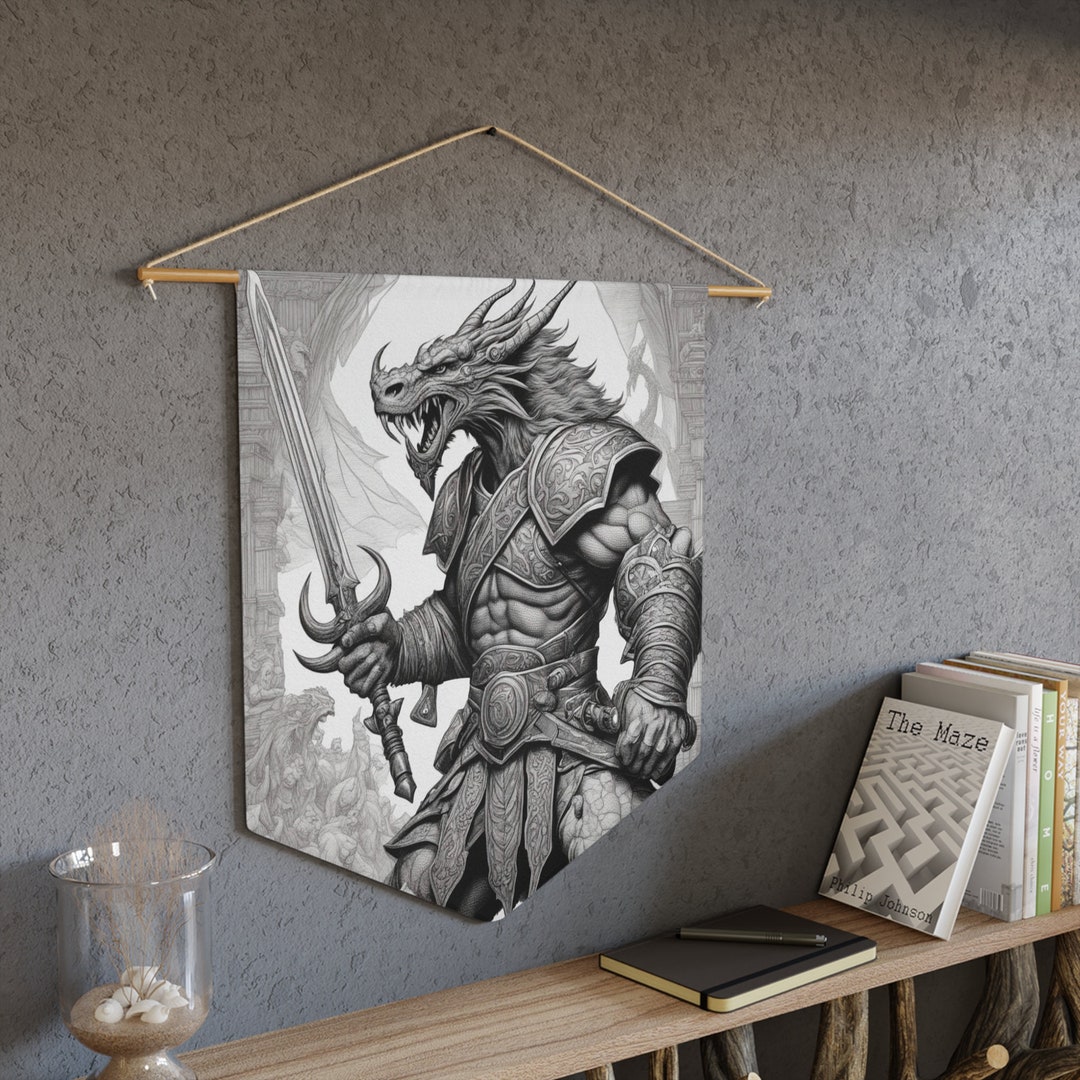 Dragonborn Pennant, Dragonborn Banner, Dnd, Dungeons and Dragons ...