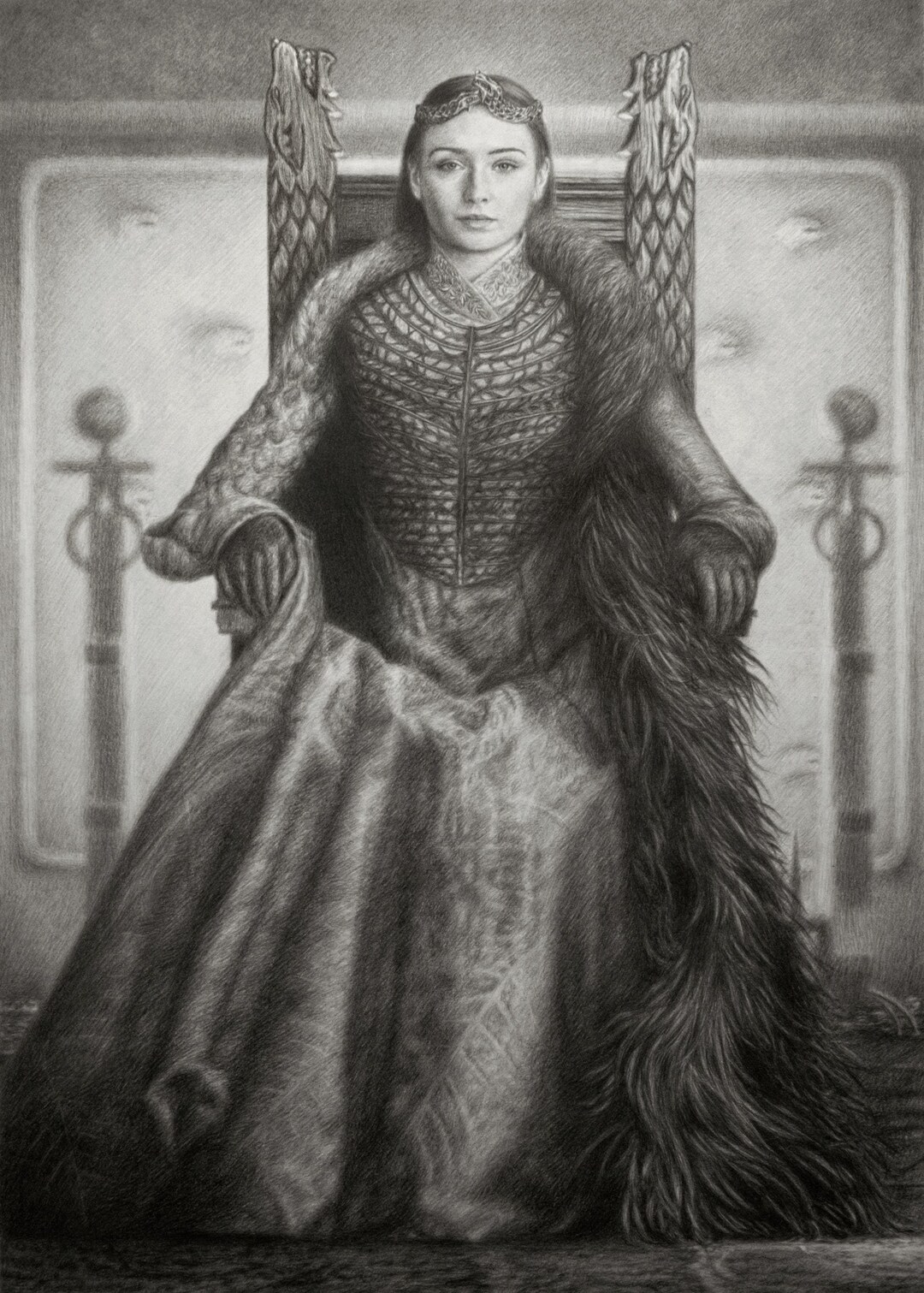 Original Drawing of Sansa Stark (sophie Turner) - Etsy
