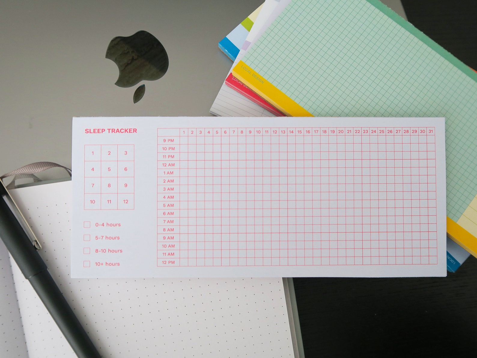 Sleep Tracker Notepad Journal Keeping Memo Pad Sleep Tracking Journal ...