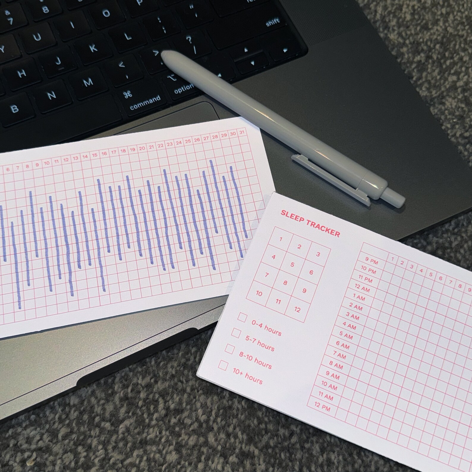 Sleep Tracker Notepad Journal Keeping Memo Pad Sleep Tracking Journal ...