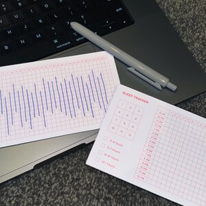 Sleep Tracker Notepad Journal Keeping Memo Pad Sleep Tracking Journal Page Note Taking Notepad ...