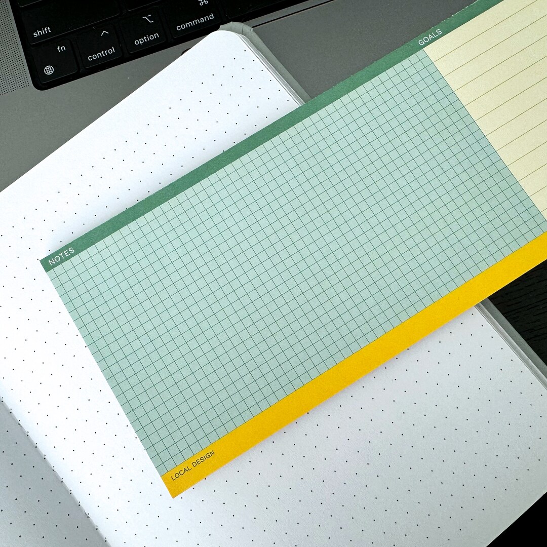 Colorful Grid Memo Pad Journal Keeping Notepad Scrapbooking Grid Memo ...