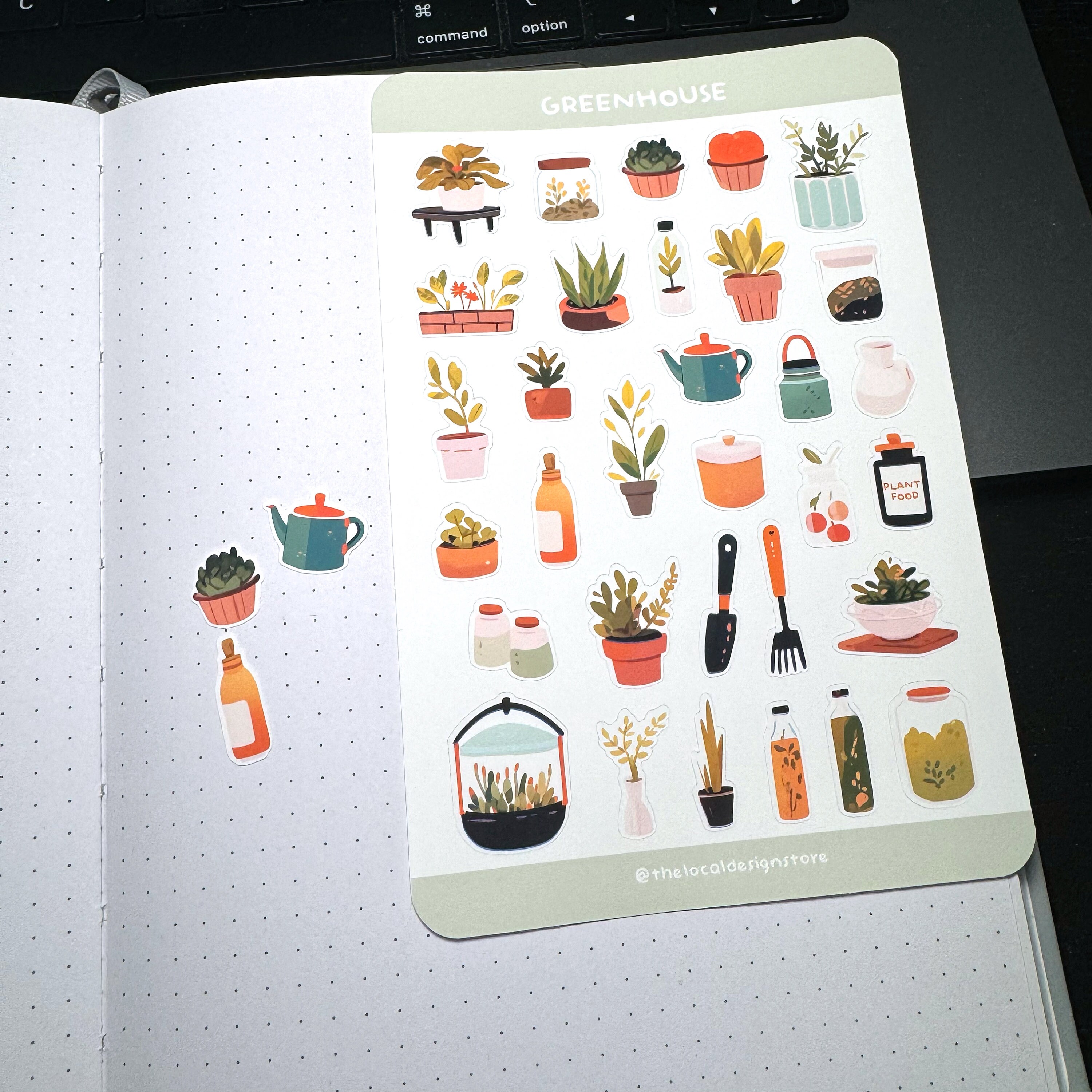 Plant Sticker Sheet Mini Stickers Aesthetic Stickers Garden Sticker ...