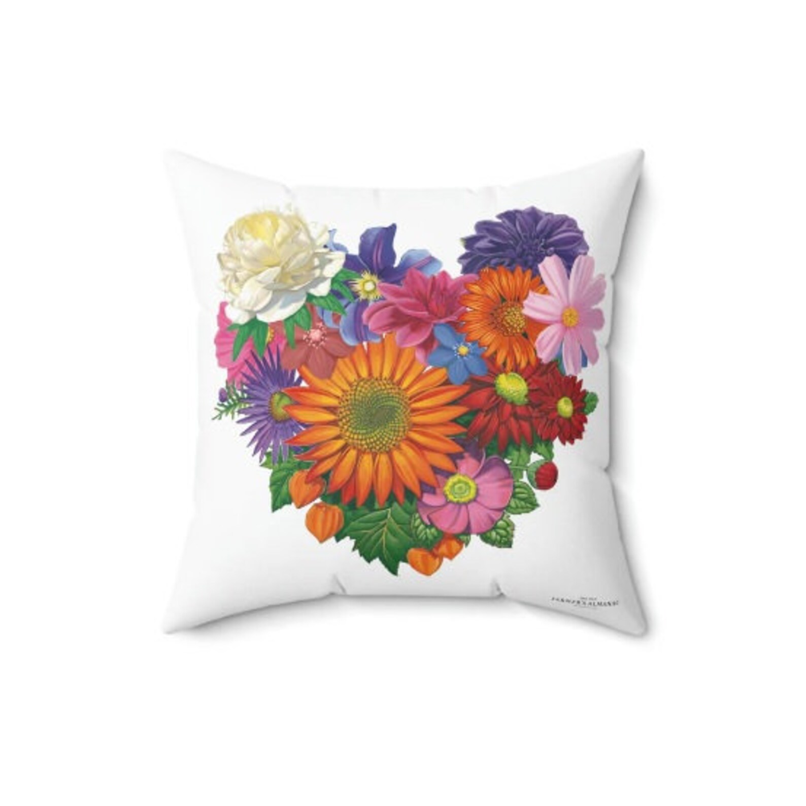 Old Farmer's Almanac Sun Logo Square Throw Pillow Vintage Celestial ...
