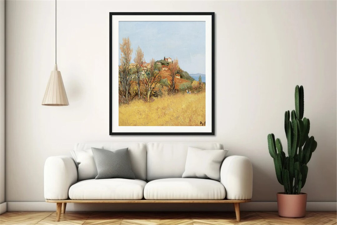 Marcel Dyf Rice Field Painting Art, Office, Living Room Decoration ...