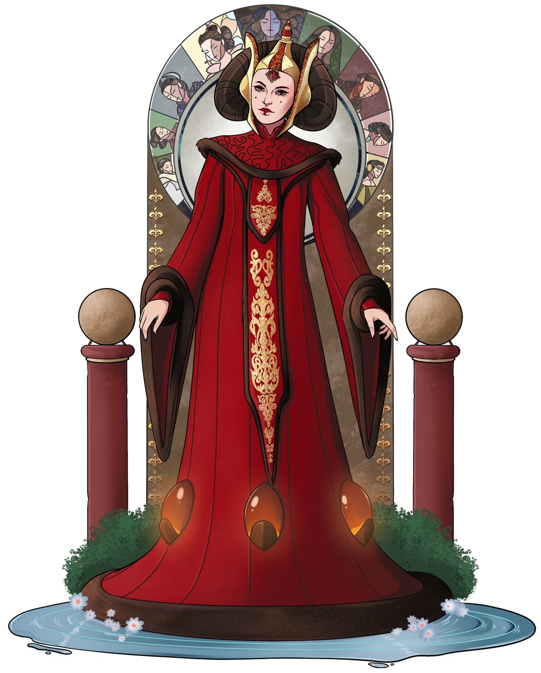 Queen Padme Amidala Fan Art 8x10 Matte Print - Etsy