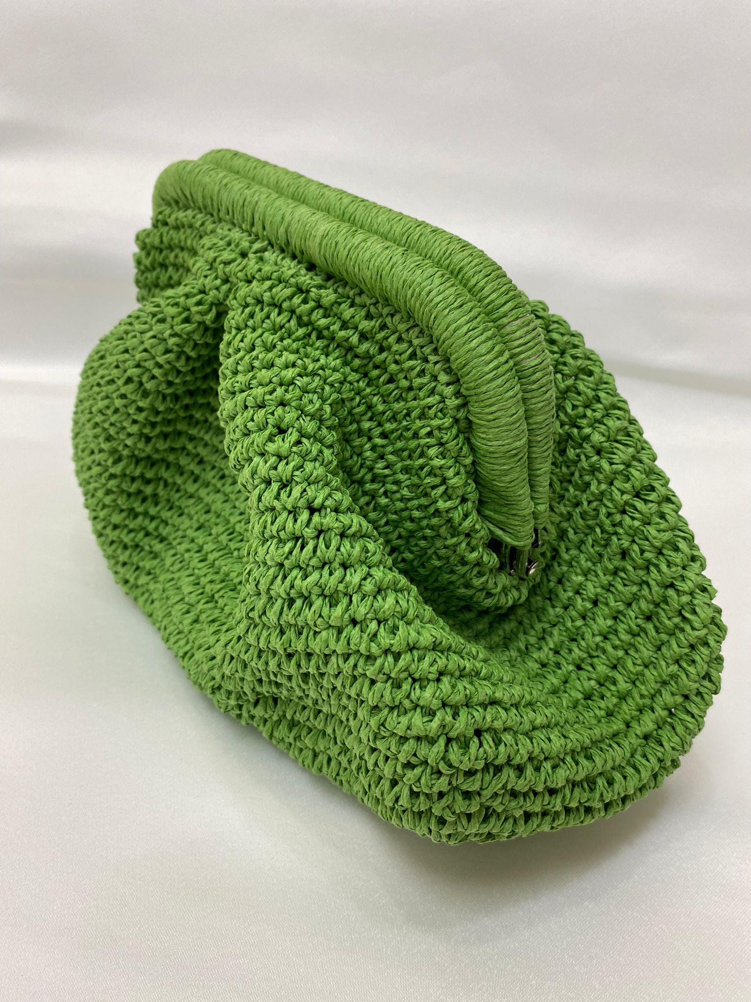 Stylish Raffia Wedding Clutch Bag for Brides & Parties - Handmade Straw ...