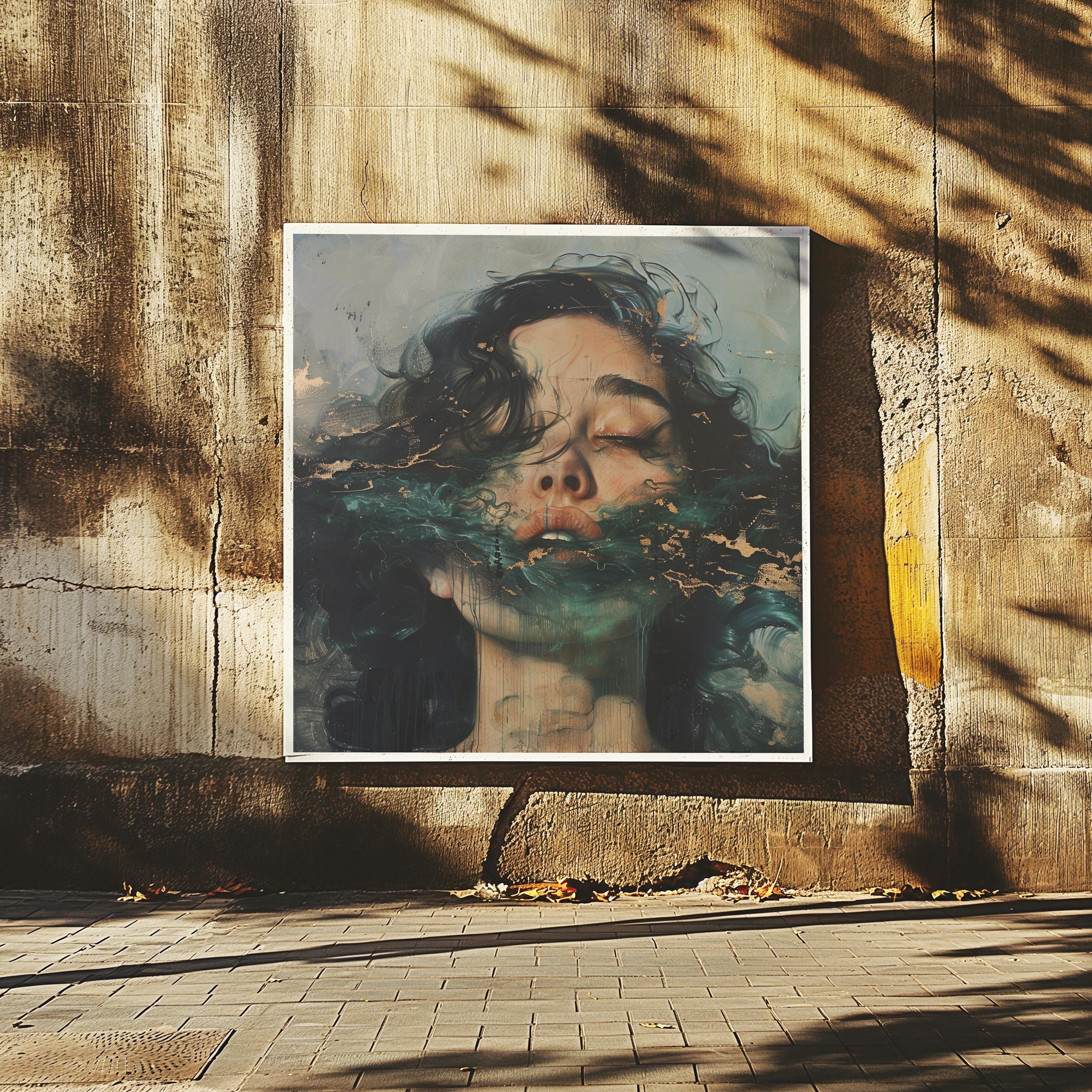 Portrait of Lady Dark Academia Oil Painting Poster Mood Art Autism ...