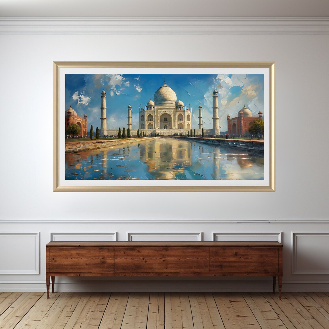 Samsung Frame TV Art, Scenic, Landscape Taj Mahal, 4K TV Frame Art ...