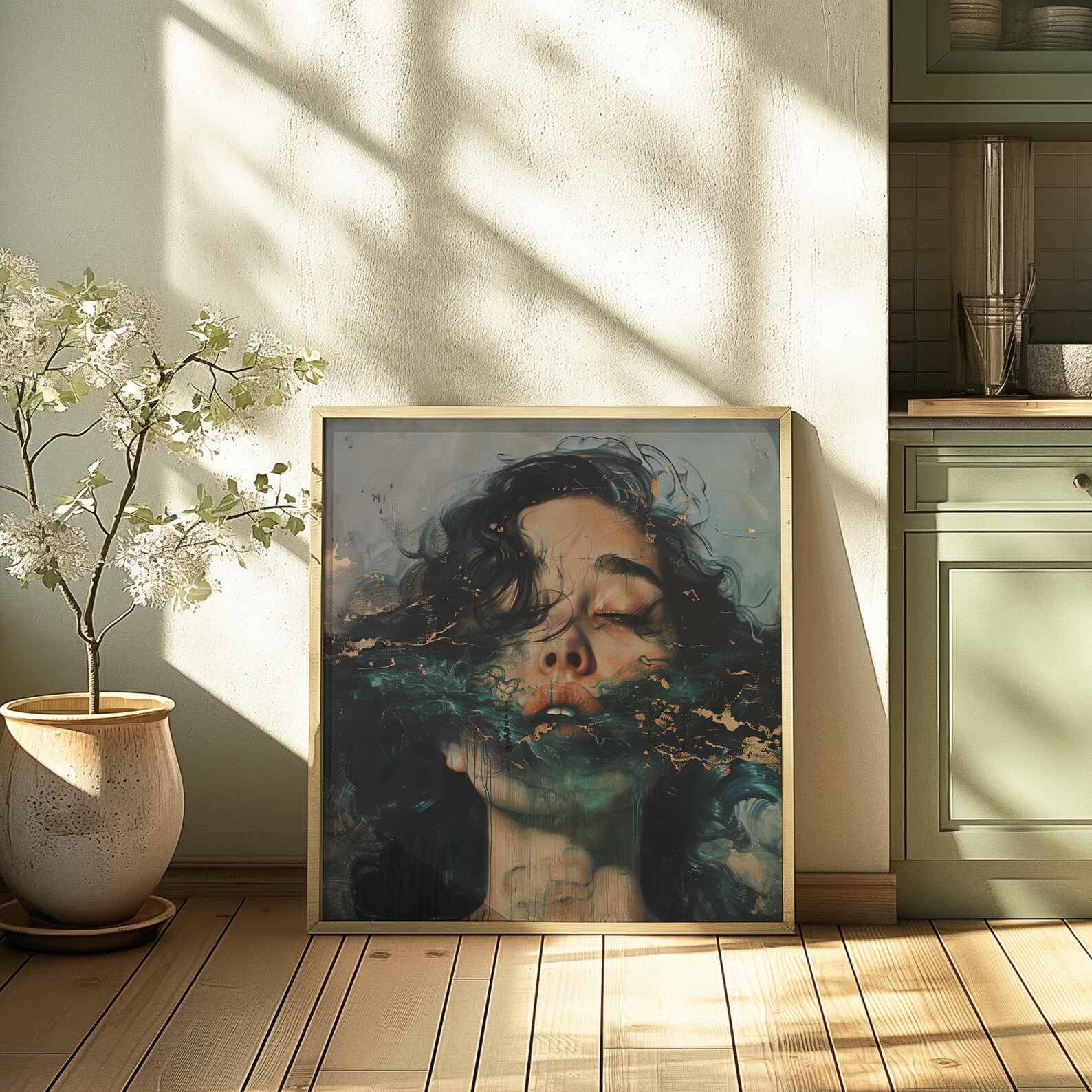Portrait of Lady Dark Academia Oil Painting Poster Mood Art Autism ...