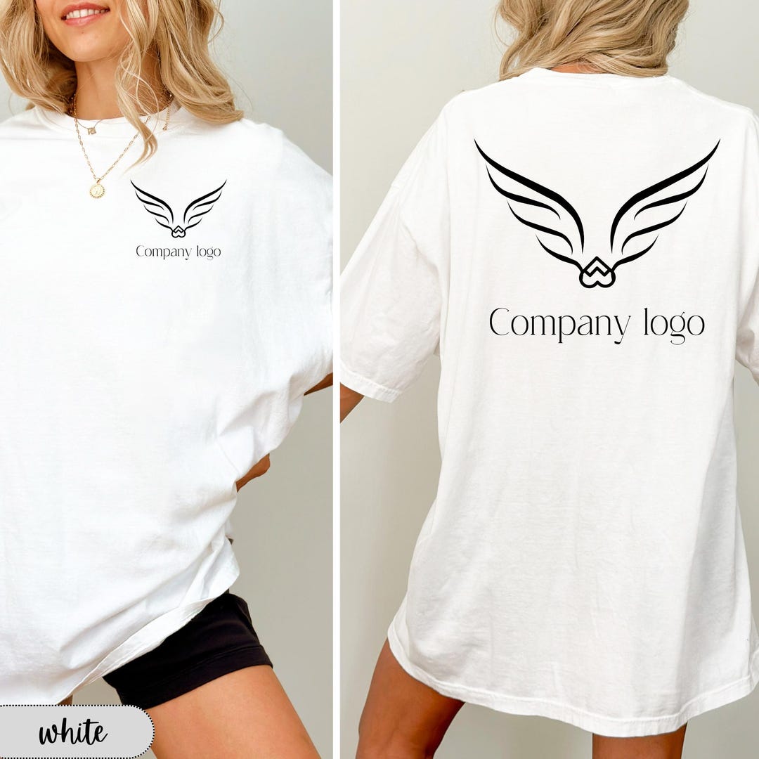 Custom Company Logo Shirt Custom Back and Front Shirt Custom Design Tee ...