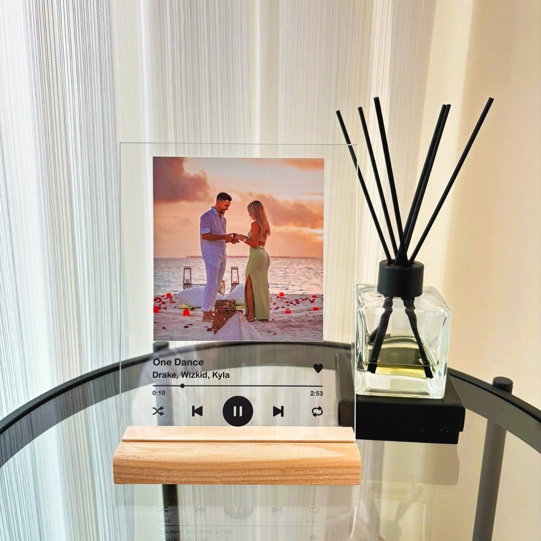 Personalized Music Plaque With Photo, Custom Song Acrylic Sign, Spotify ...