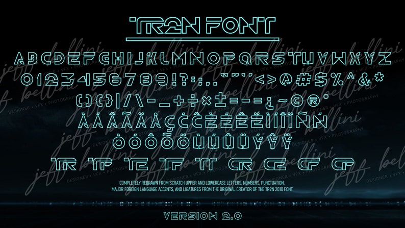 TR2N Font v2.0 standard Commercial License - Etsy