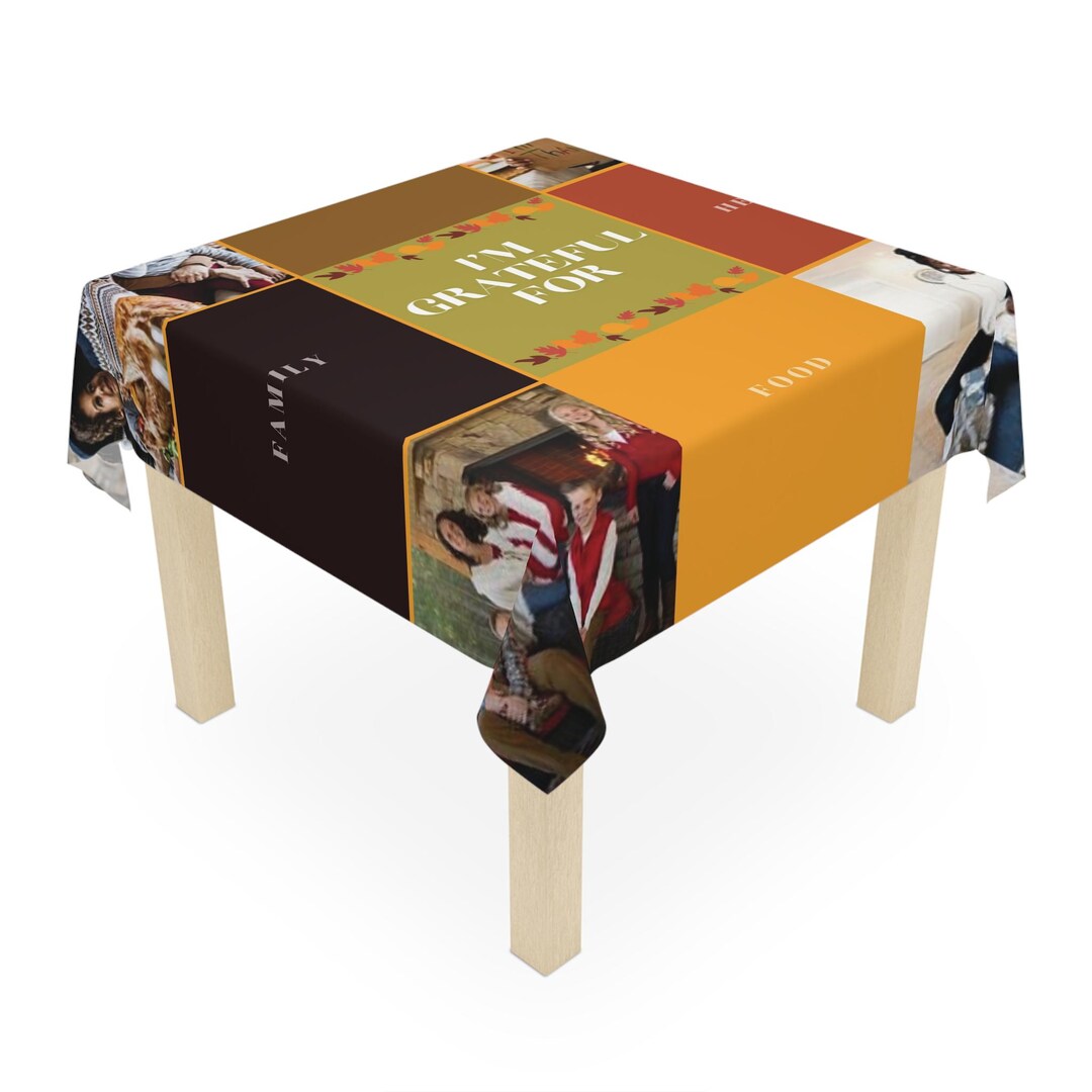 Personalized Family Tablecloth / Thanksgiving Tablecloth / Family ...