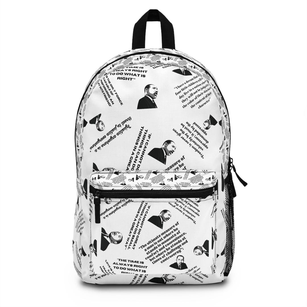Martin Luther King Jr Famous Quotes Backpack Inspirational African ...