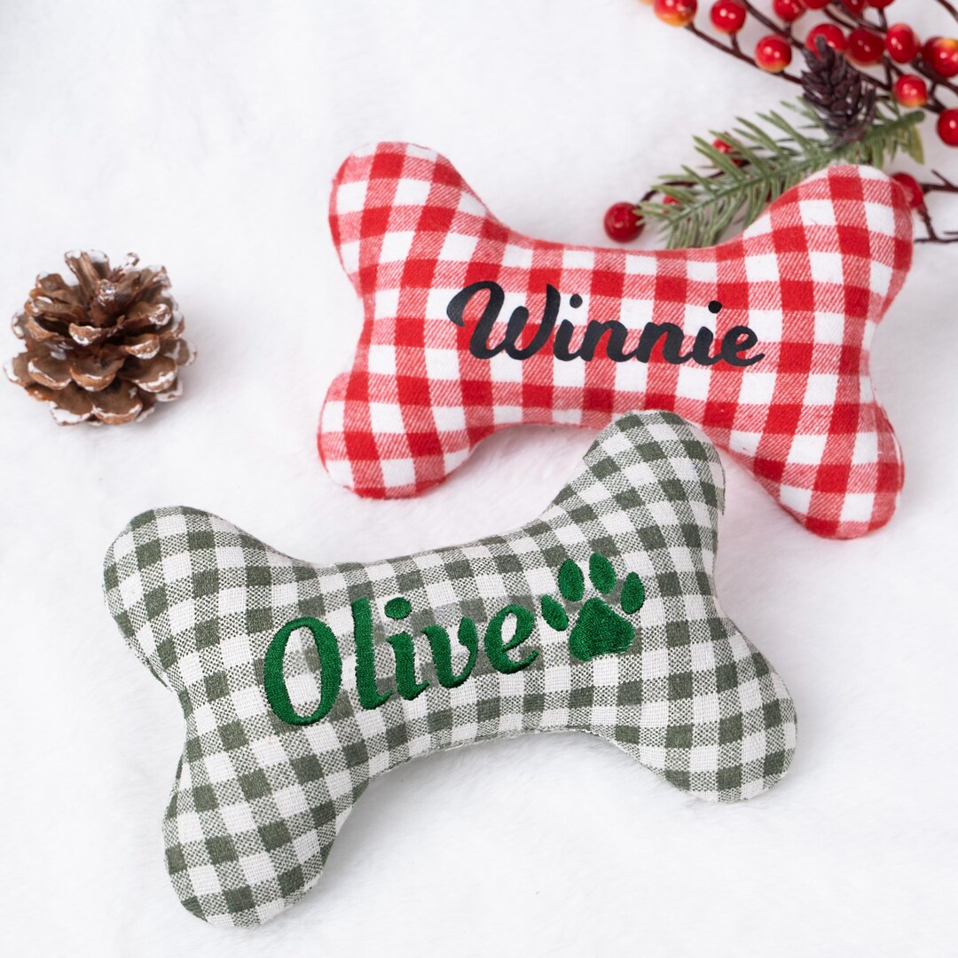 Custom Dog Toy With Name Embroidered Dog Toy for Dog Christmas Gifts ...