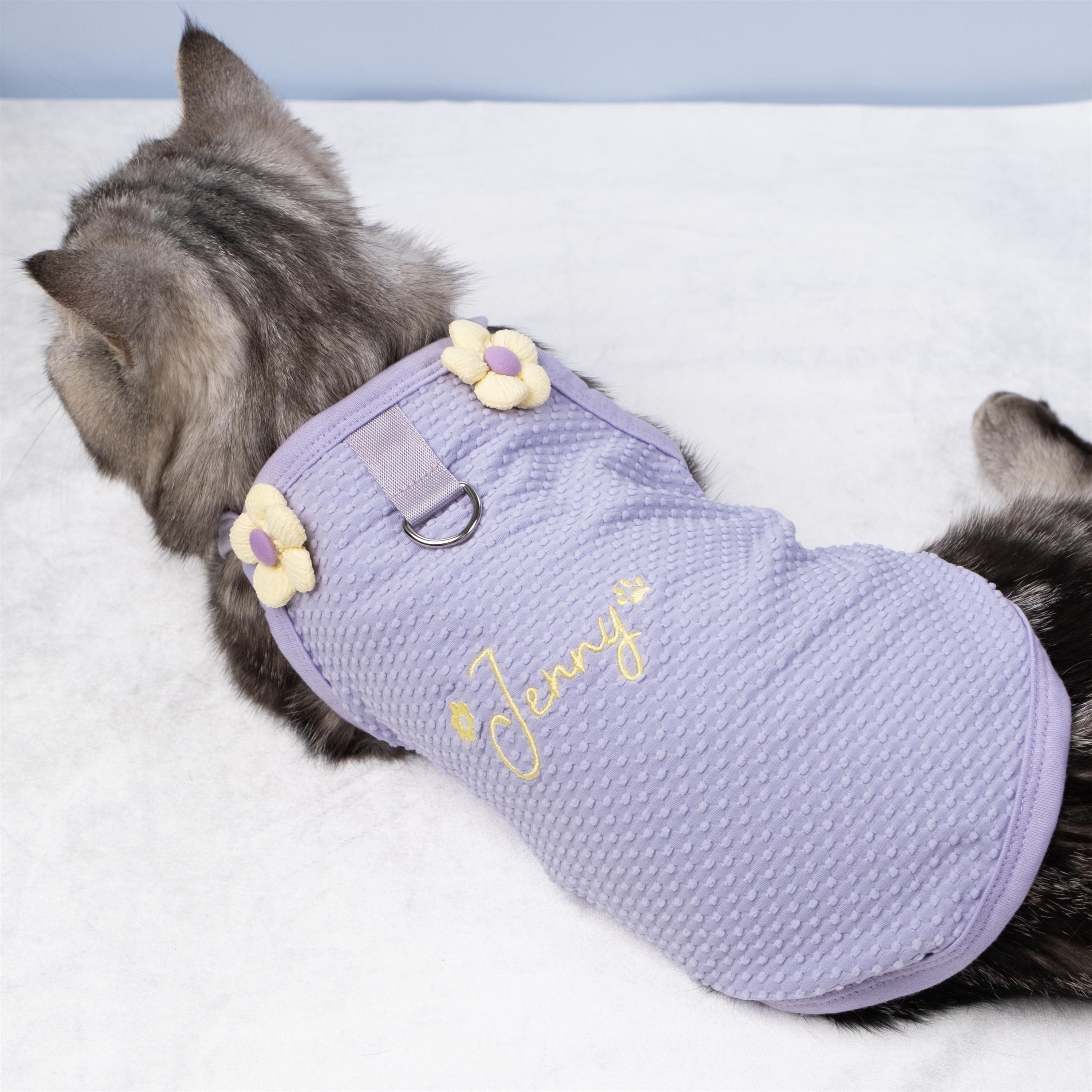 Personalized Purple Dog Shirt: Embroidered Name, Summer Pet Clothes - Etsy