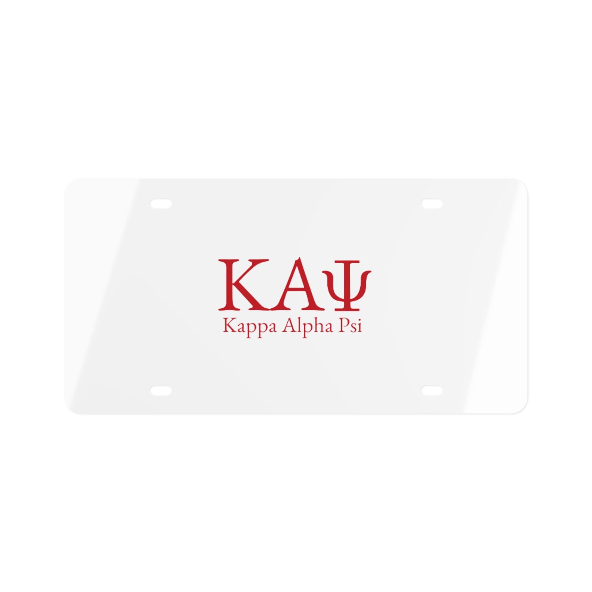 Kappa Alpha Psi License Plate, Custom Car Decor, Greek Organization ...