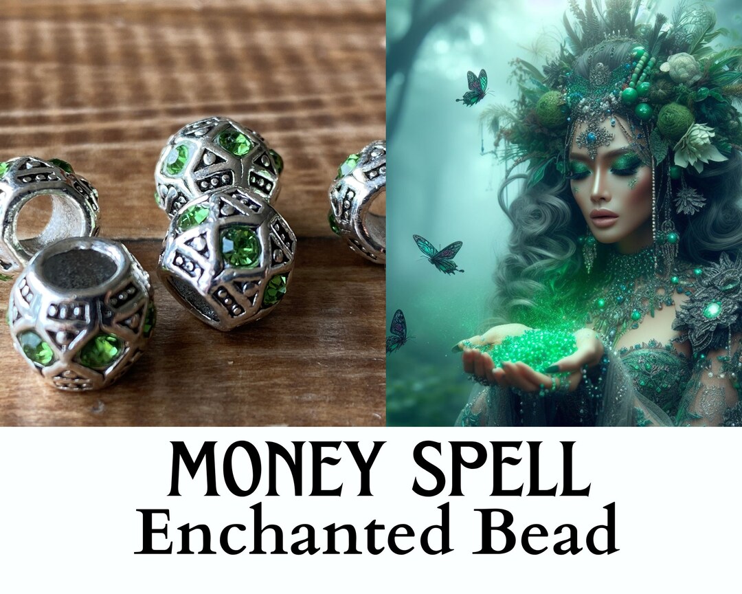 Level 1 Spell Enchanted Money Bead Grey Magic Ritual Lucky Talisman ...