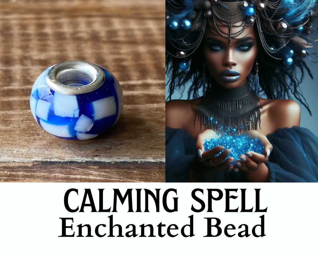 Level 1 Power - Enchanted Calming Peace of Mind Spell Bead - Anxiety ...