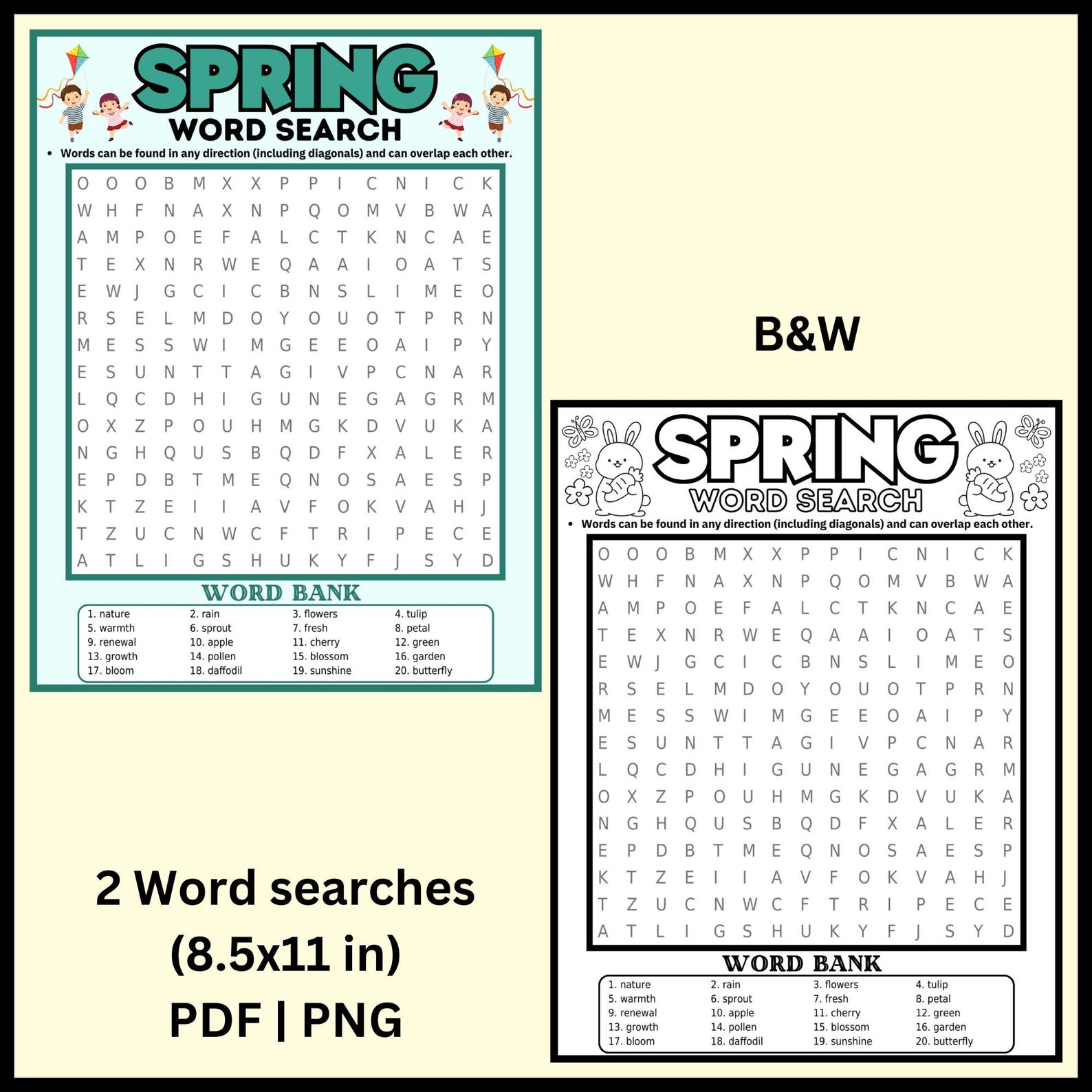 April Fools' Day Prank Activity: Fake Word Search, Unsolvable Word ...