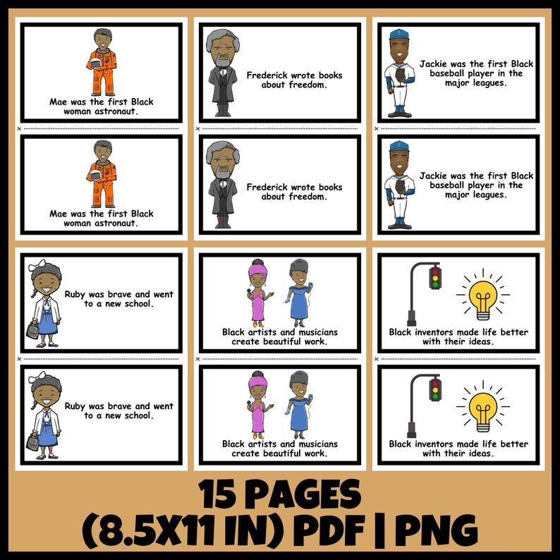 Black History Month Mini Book for Early Readers | 15 Printable Pages ...