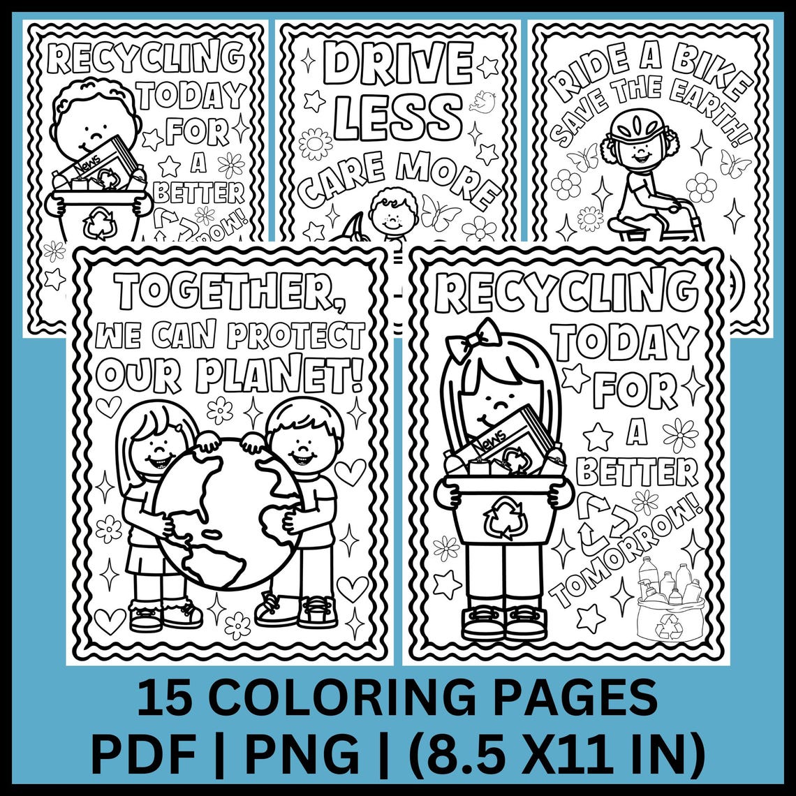 Earth Day Coloring Pages, Spring & April Activities, Protecting the ...