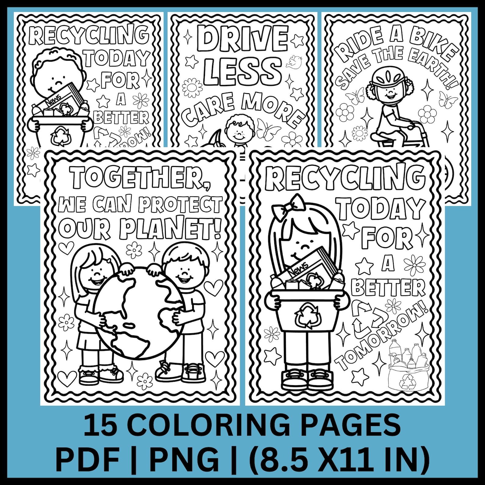 Earth Day Coloring Pages, Spring & April Activities, Protecting the ...