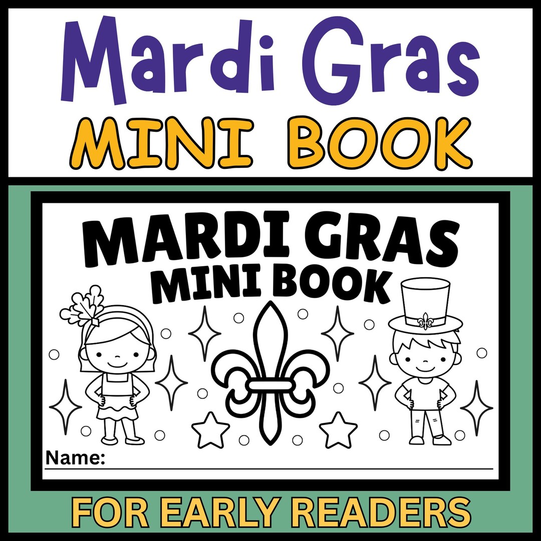 Mardi Gras Mini Book for Early Readers | Fat Tuesday Reading and ...