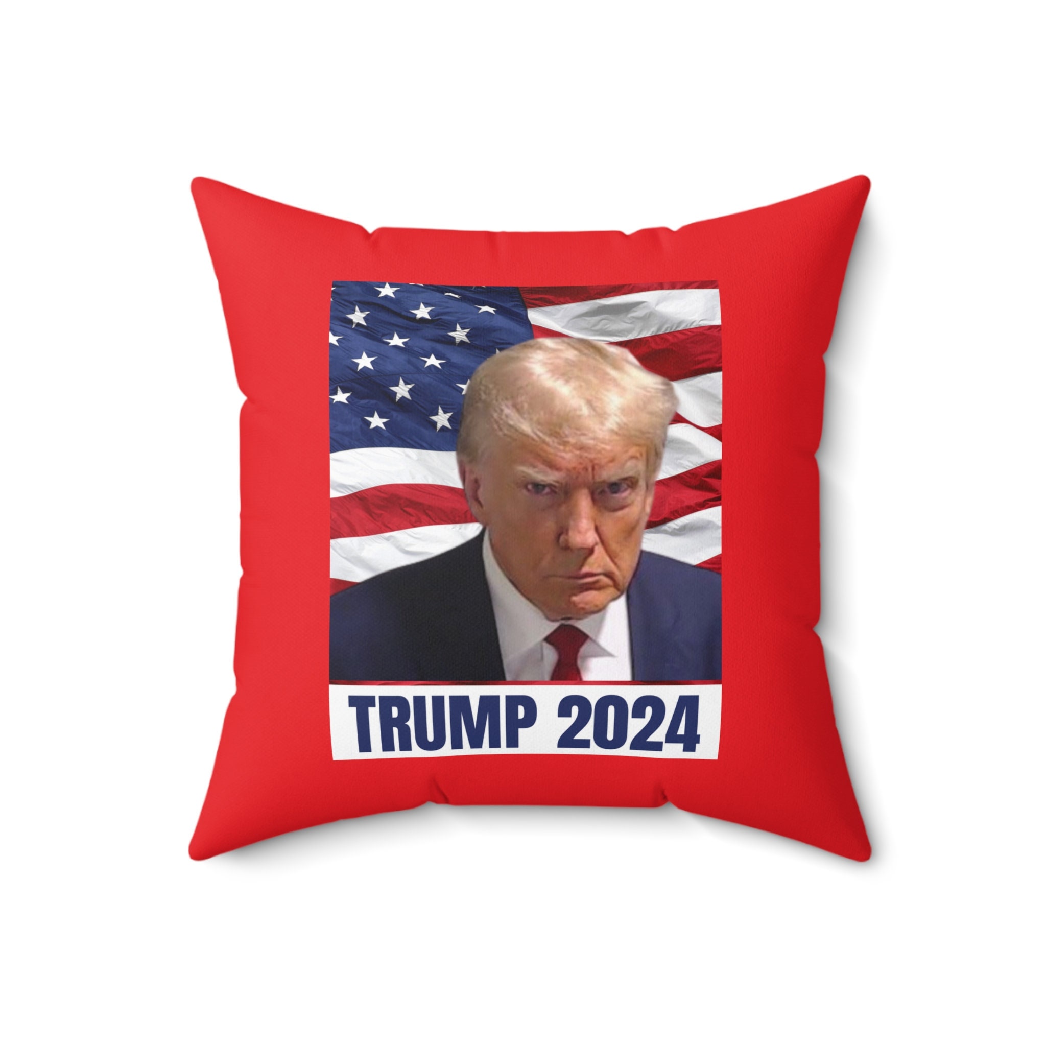 Trump Mug Shot Pillow, Take Back America, 2024 I Stand With Trump, MAGA ...